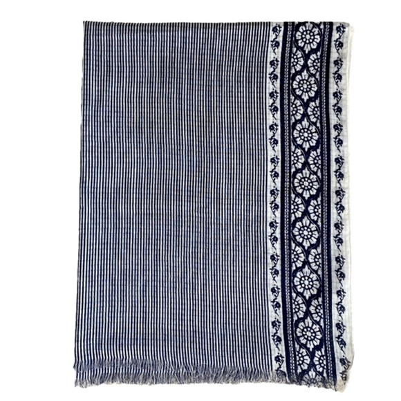 LOFT | Accessories | Loft Lightweight Scarfwrap Navy Blue Floral ...
